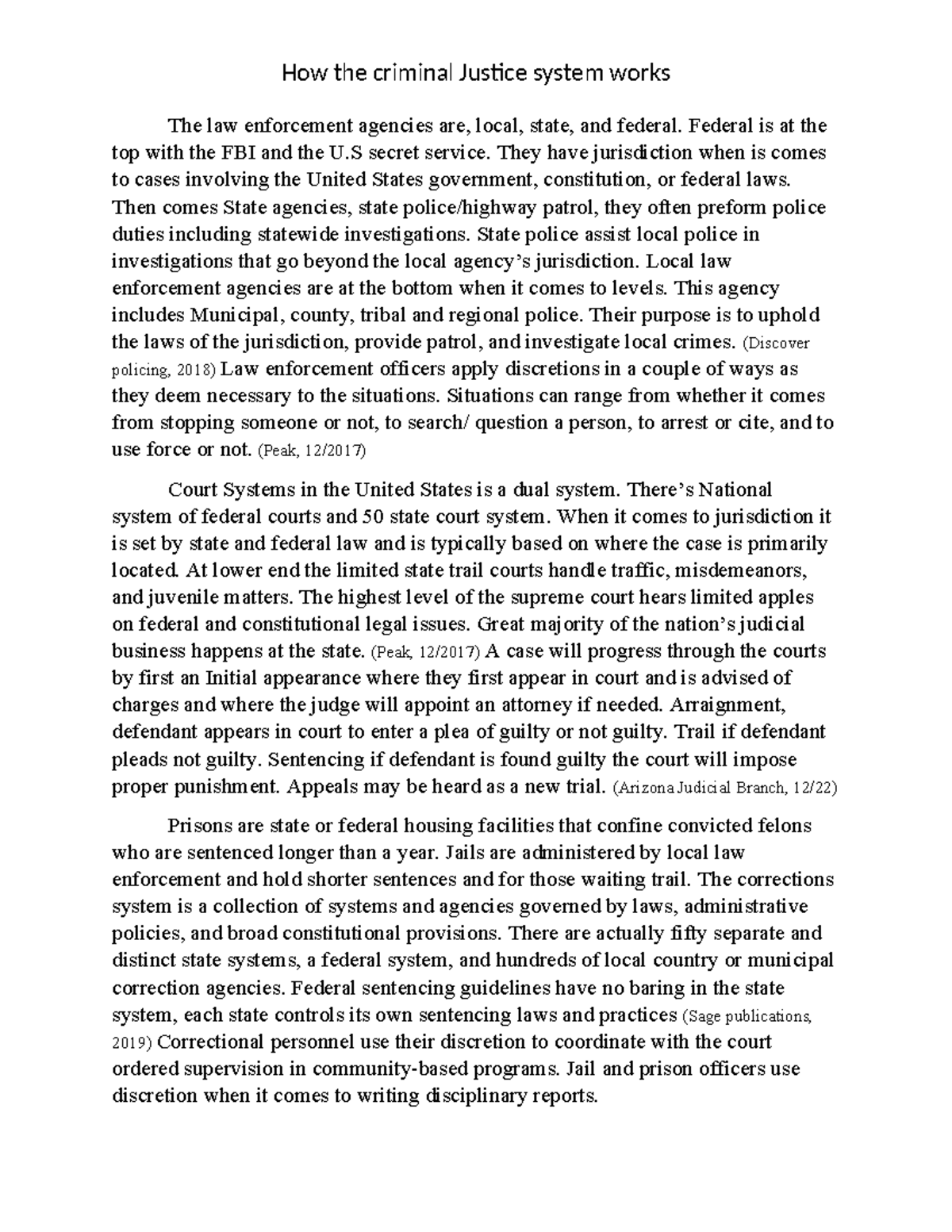 Mod 7 How crimnal justice system works - How the criminal Justice ...