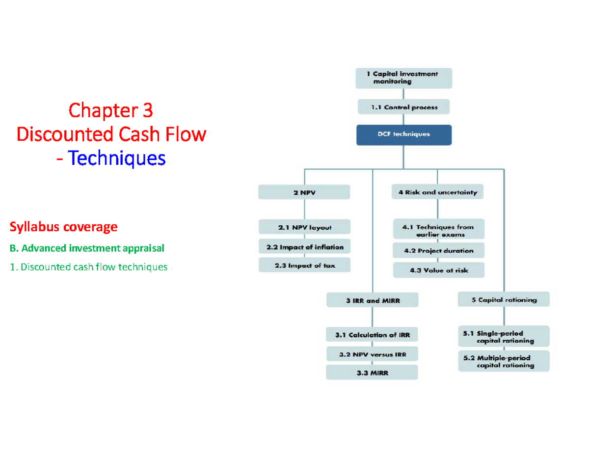 3. Discounted CF Techniques - Chapter 3 Discounted Cash Flow ...