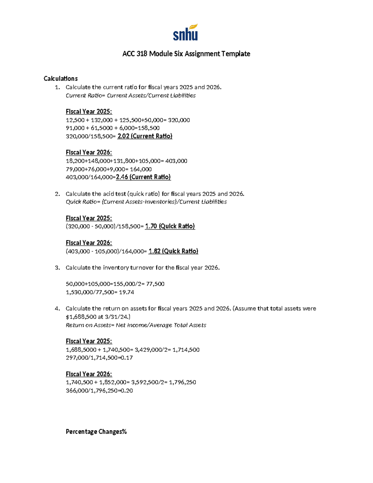ACC 318 Module Six Assignment Tanya Boothe - ACC 318 Module Six ...