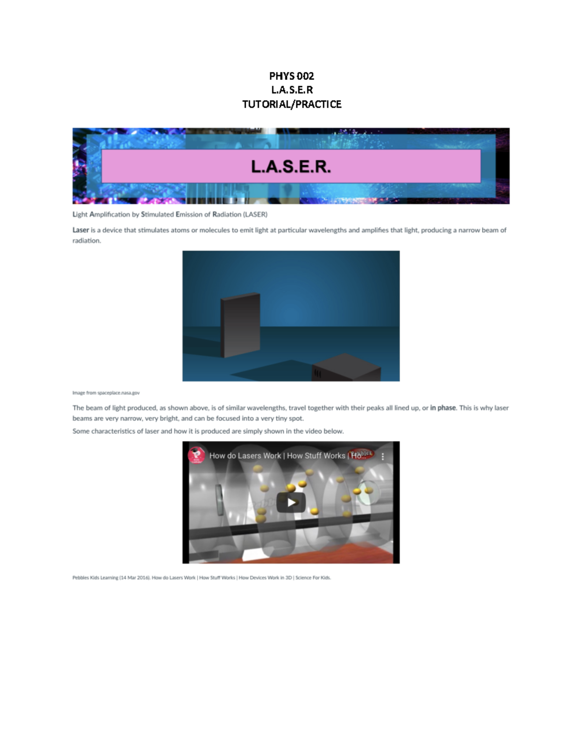 PHYS 002.L.A.S.E.R - Calculus-Based Physics 2 - PHYS 002 L.A.S.E ...