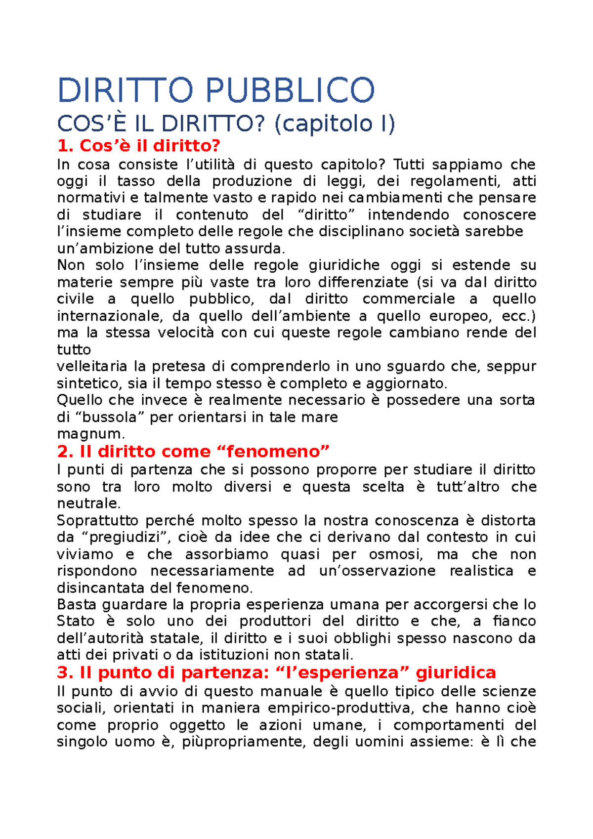 Diritto Pubblico cap 1 COS'è IL DIRITTO - Istituzioni di diritto ...