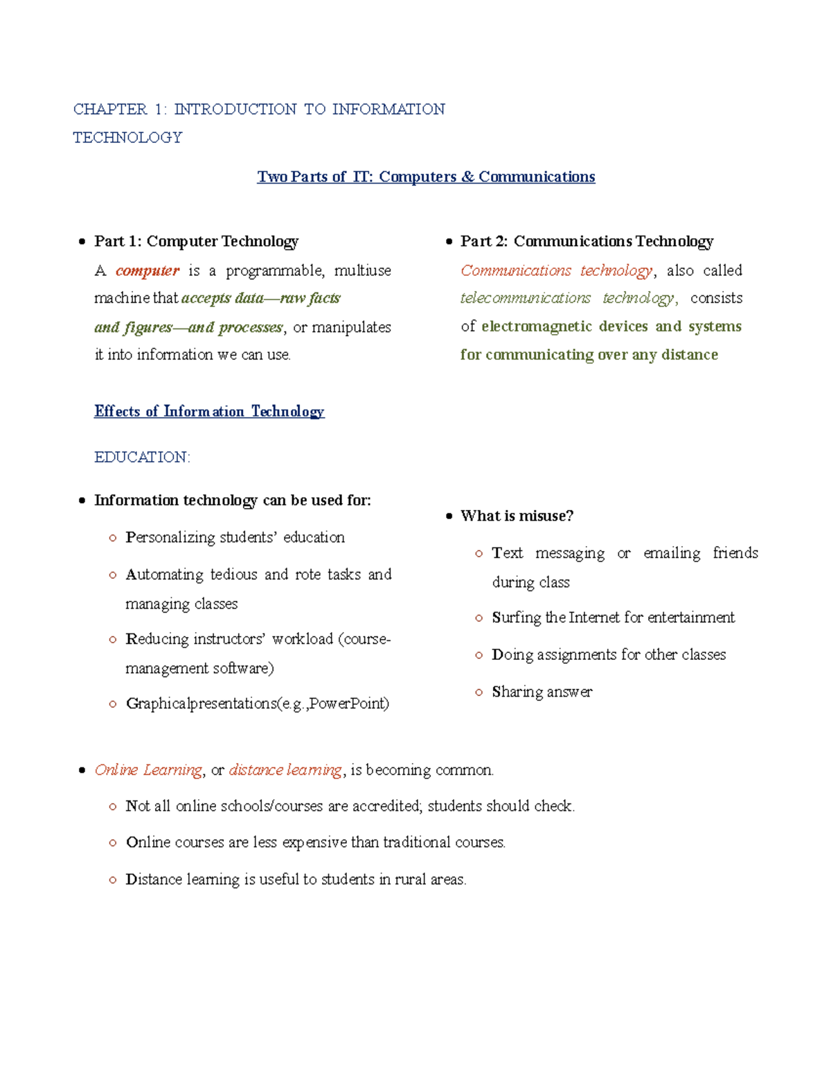 COMP Prelims Module CHAP 1 3 - CHAPTER 1: INTRODUCTION TO INFORMATION ...