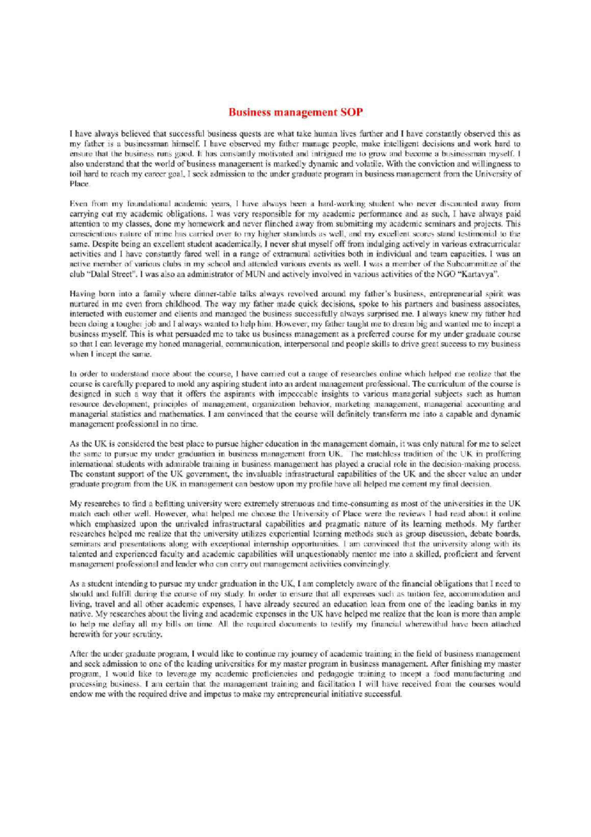 Business management SOP 1 1160x1501 - Information tech - Studocu