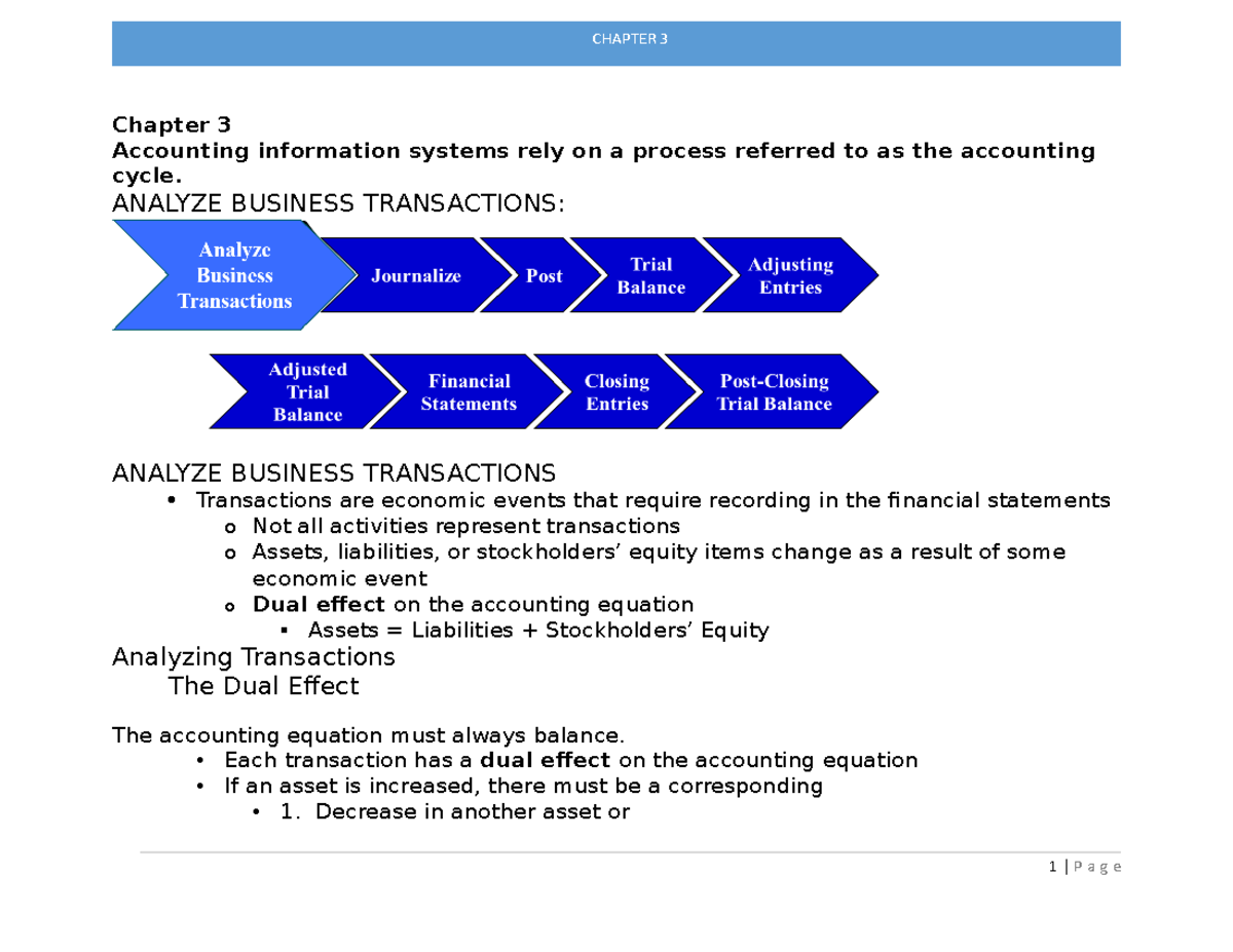 Chapter 3 In Class Handout Final - Chapter 3 Accounting information ...