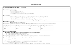 Adaptive Teaching Guide - ADAPTIVE TEACHING GUIDE MET # 1: RANDOM ...