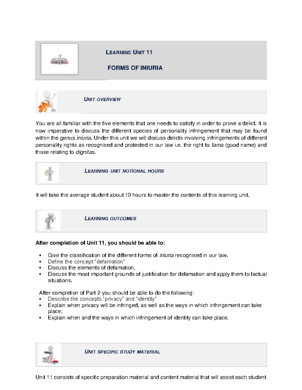 Learning Unit 11 - Tamanda Kwamwendo - You are all familiar with the ...