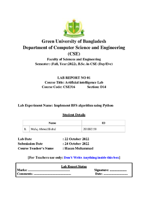 Lab Project Proposal Template(2) - Green University of Bangladesh ...