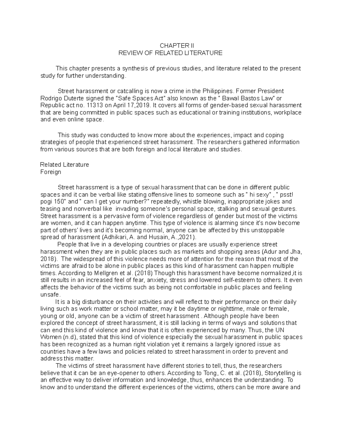 Rrl-foreign - qweqq - CHAPTER II REVIEW OF RELATED LITERATURE This ...