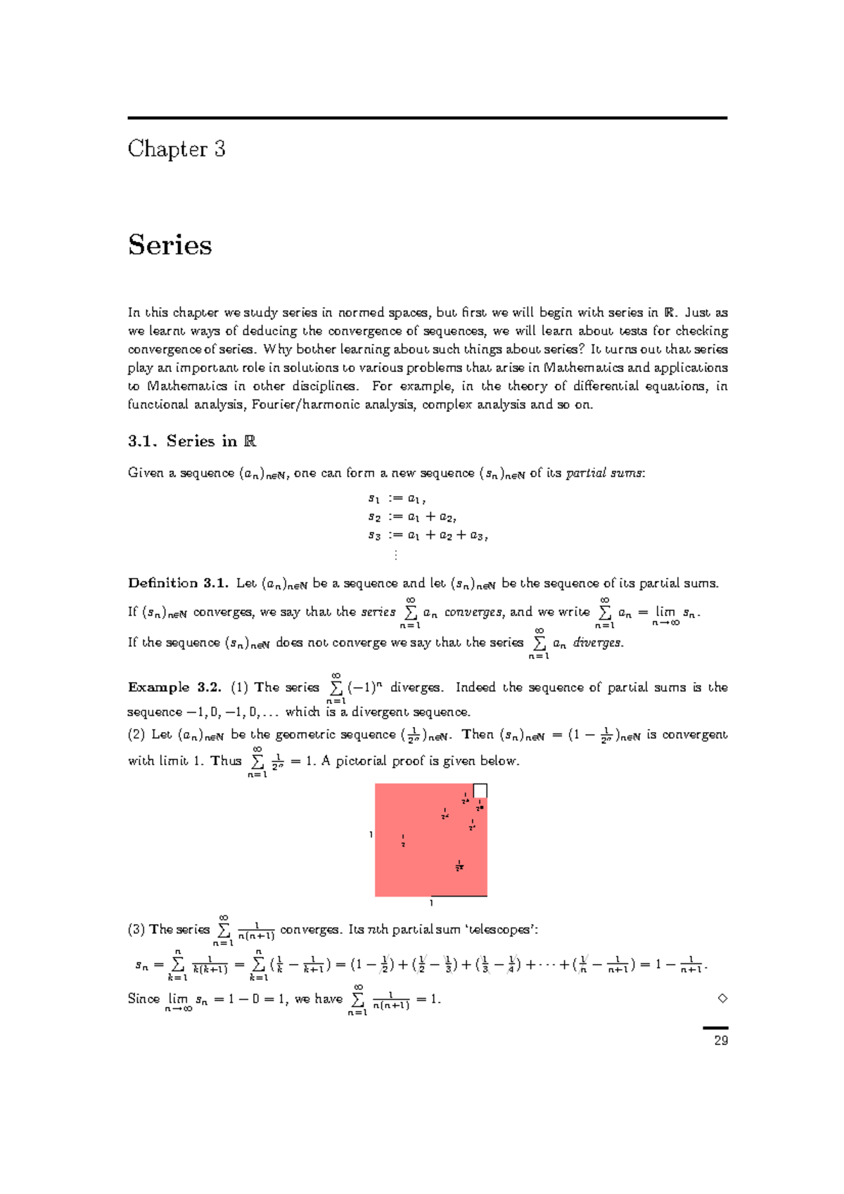 Series Notes - Chapter 3 Series In this chapter we study series in ...