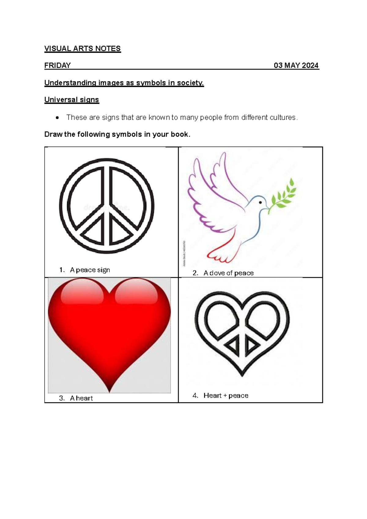 Visual ARTS Notes 030524 - VISUAL ARTS NOTES FRIDAY 03 MAY 2024 ...