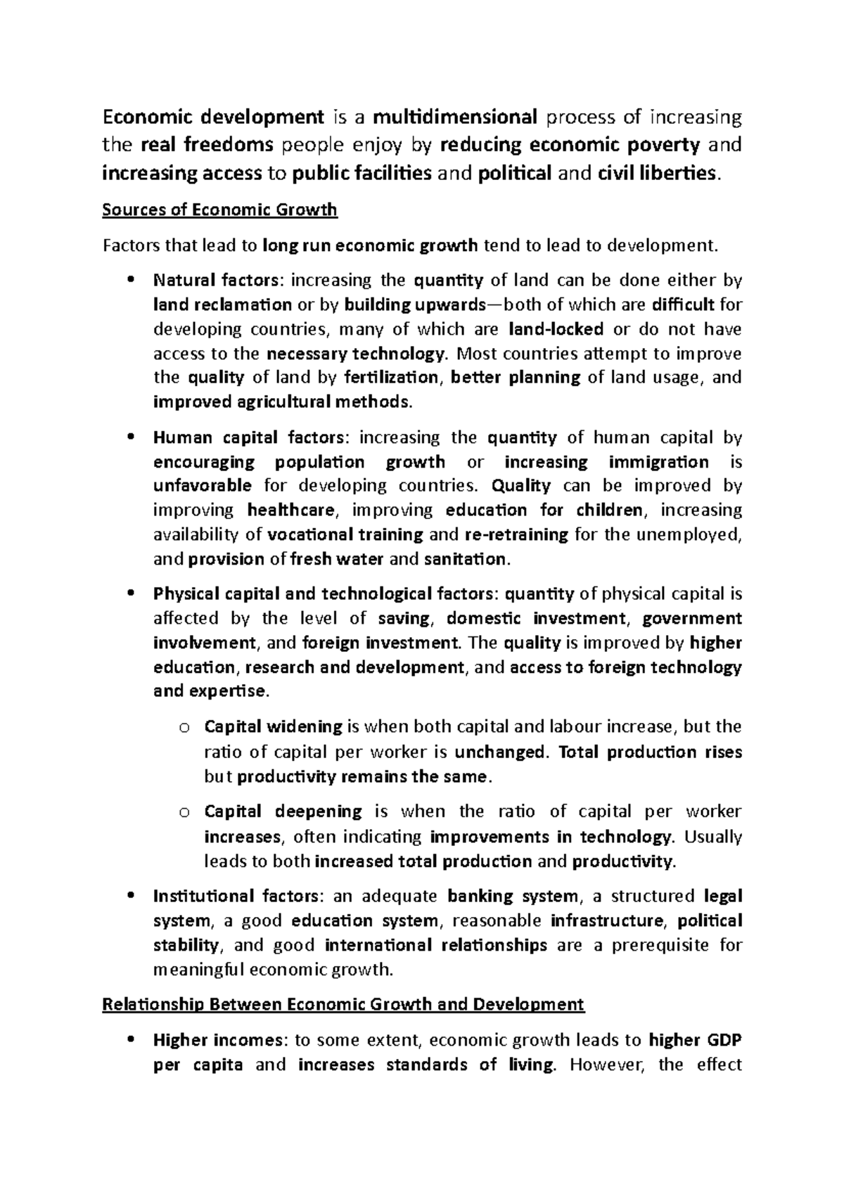 1. Economic Development - Economic development is a multidimensional ...