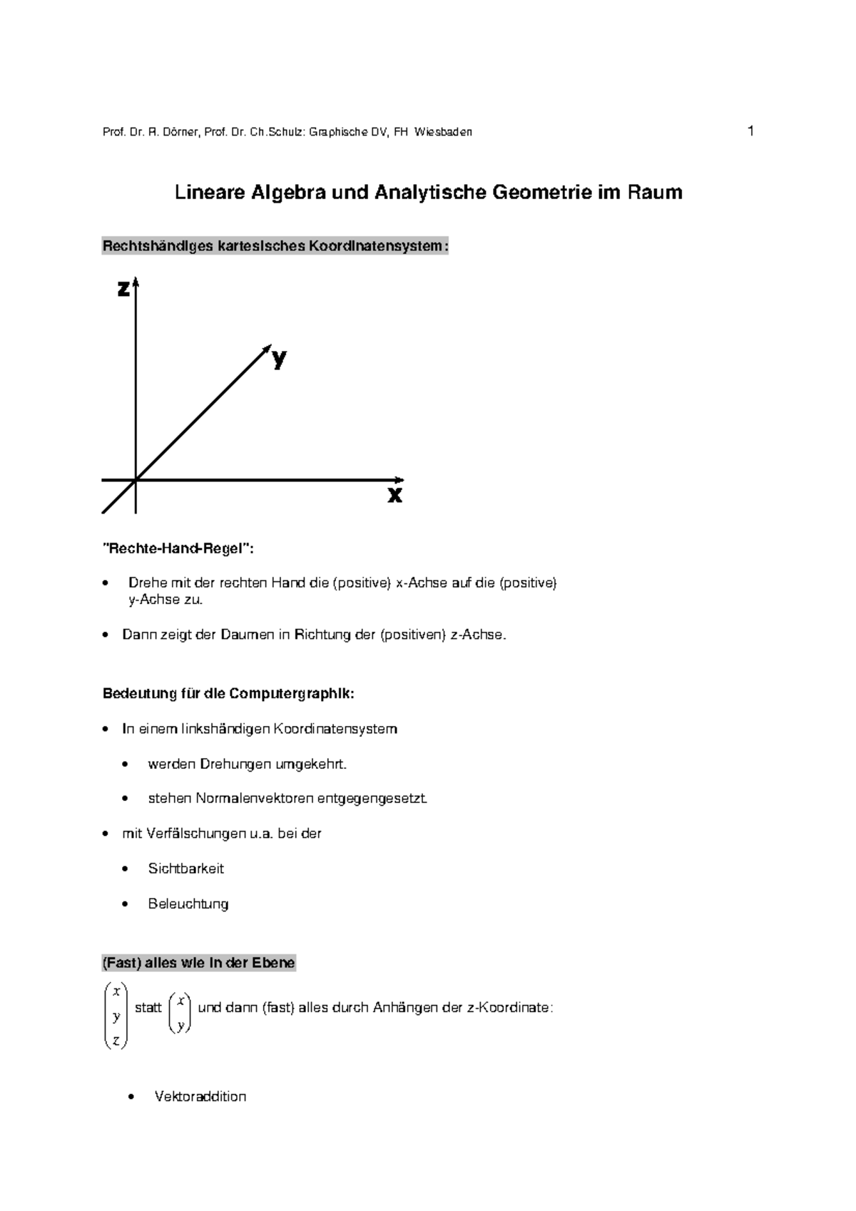 GDV-Formelsammlung-3D - Lineare Algebra und Analytische Geometrie im ...