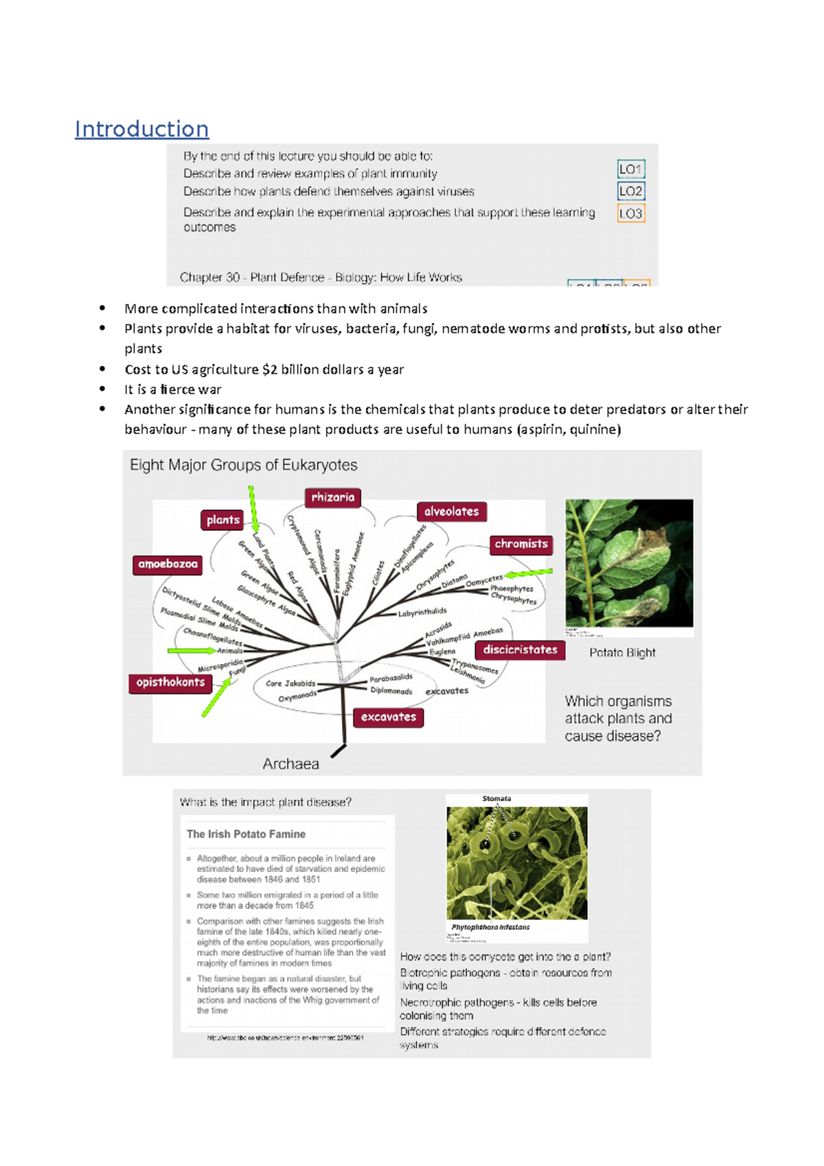 Plant defence and disease - Introduction More complicated interactions ...