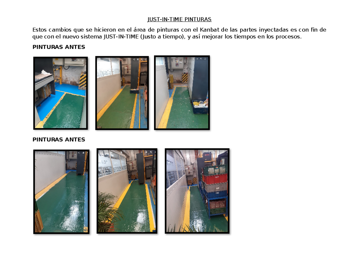 Layout Pinturas - Álgebra Lineal - JUST-IN-TIME PINTURAS Estos cambios ...