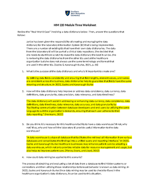 IHP-340 2-1 Short Paper Interpretation of Graphs - Explain why these ...
