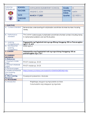 Honeycomb Activity - ARITHMETIC SEQUENCE (Performance Task) LEARNING OBJECTIVES Create a ...