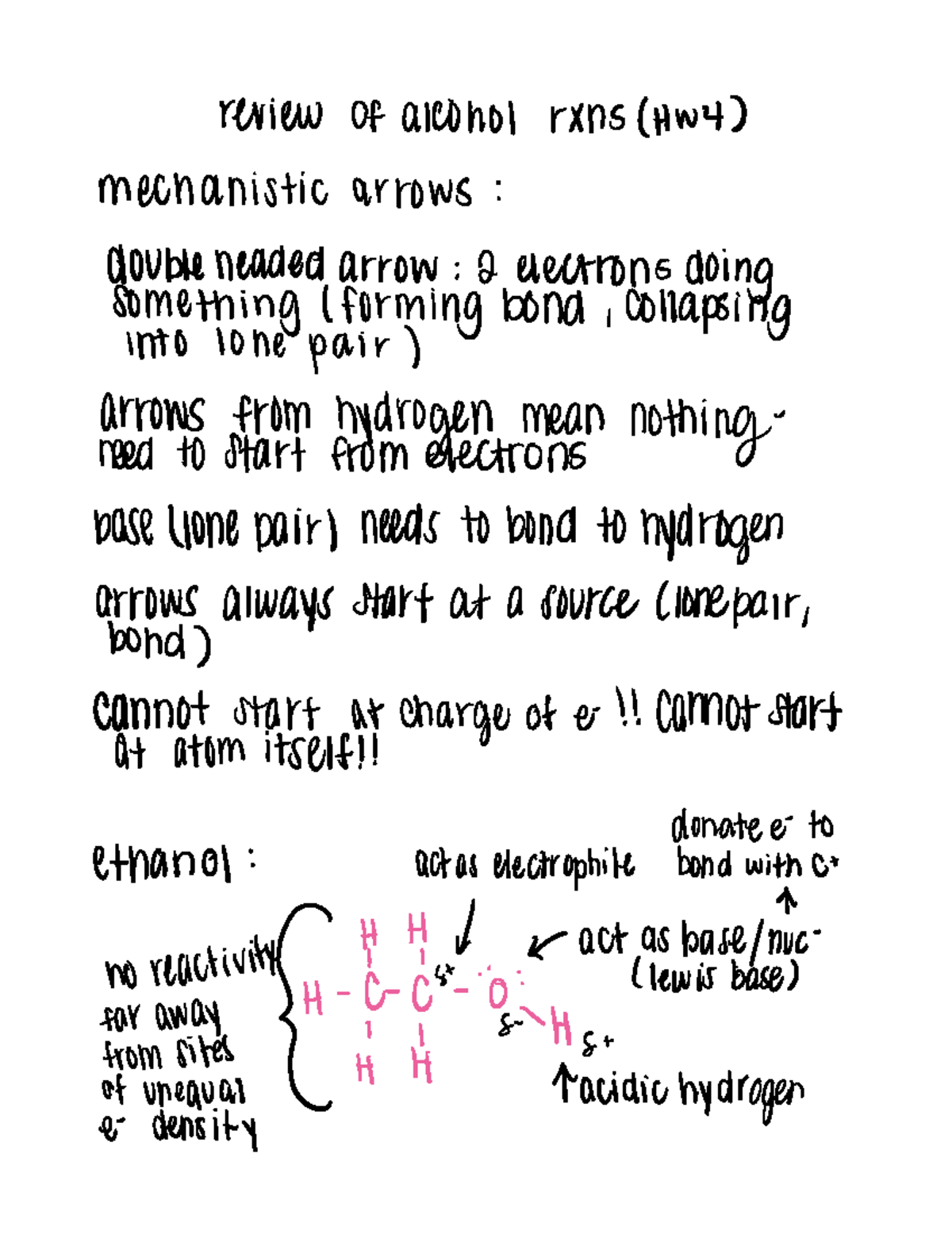 review of alcohol reactions - review of alcohol tans Hwy mechanistic ...