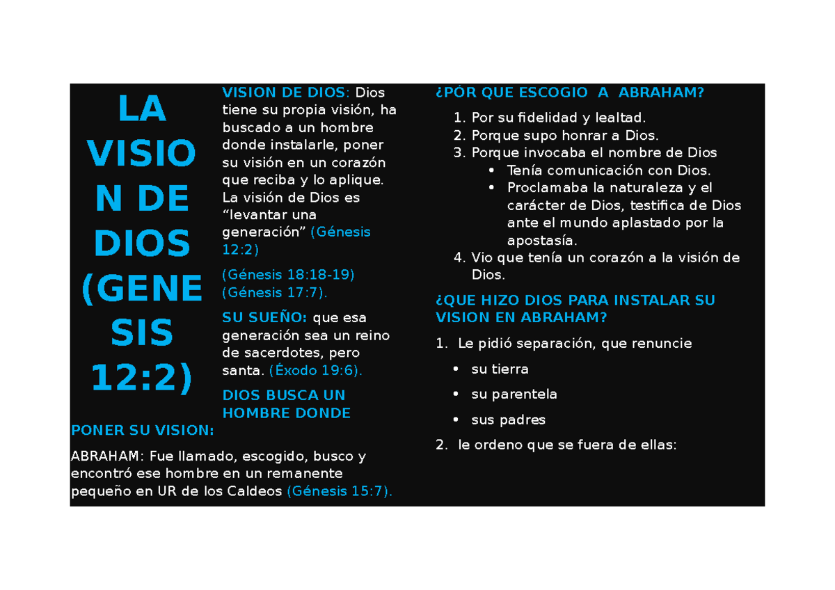 LA Vision DE DIOS en este siglo despues de la pandemia - VISION DE DIOS ...