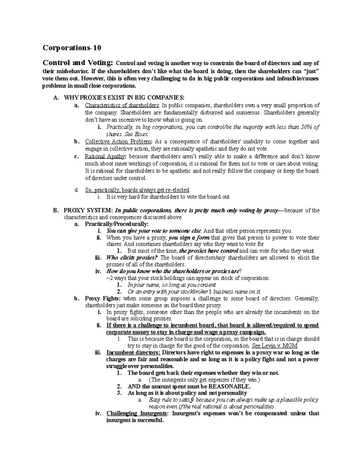 Corporations-10 - corporations - BUS 151 - CSU - Studocu