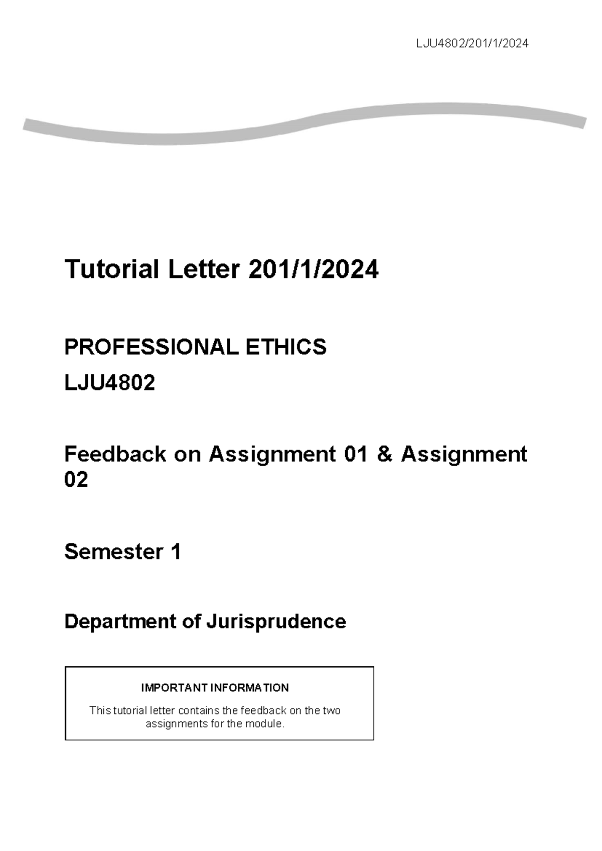 Tutorial Letter 201 - LJU4802/201/1/ Tutorial Letter 201 / 1 / 2024 ...