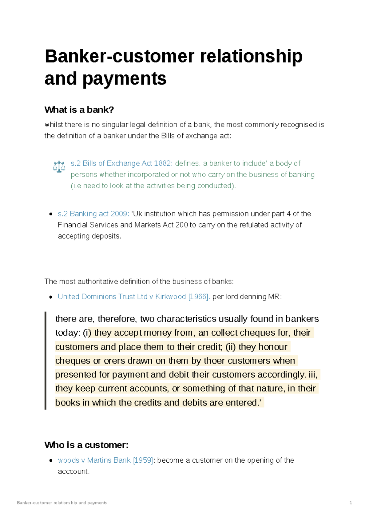 Banker-customer relationship - a banker to include‘ a body of persons ...