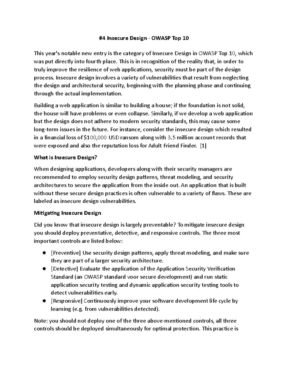 #4 Insecure Designs Rev SB copy - #4 Insecure Design - OWASP Top 10 ...