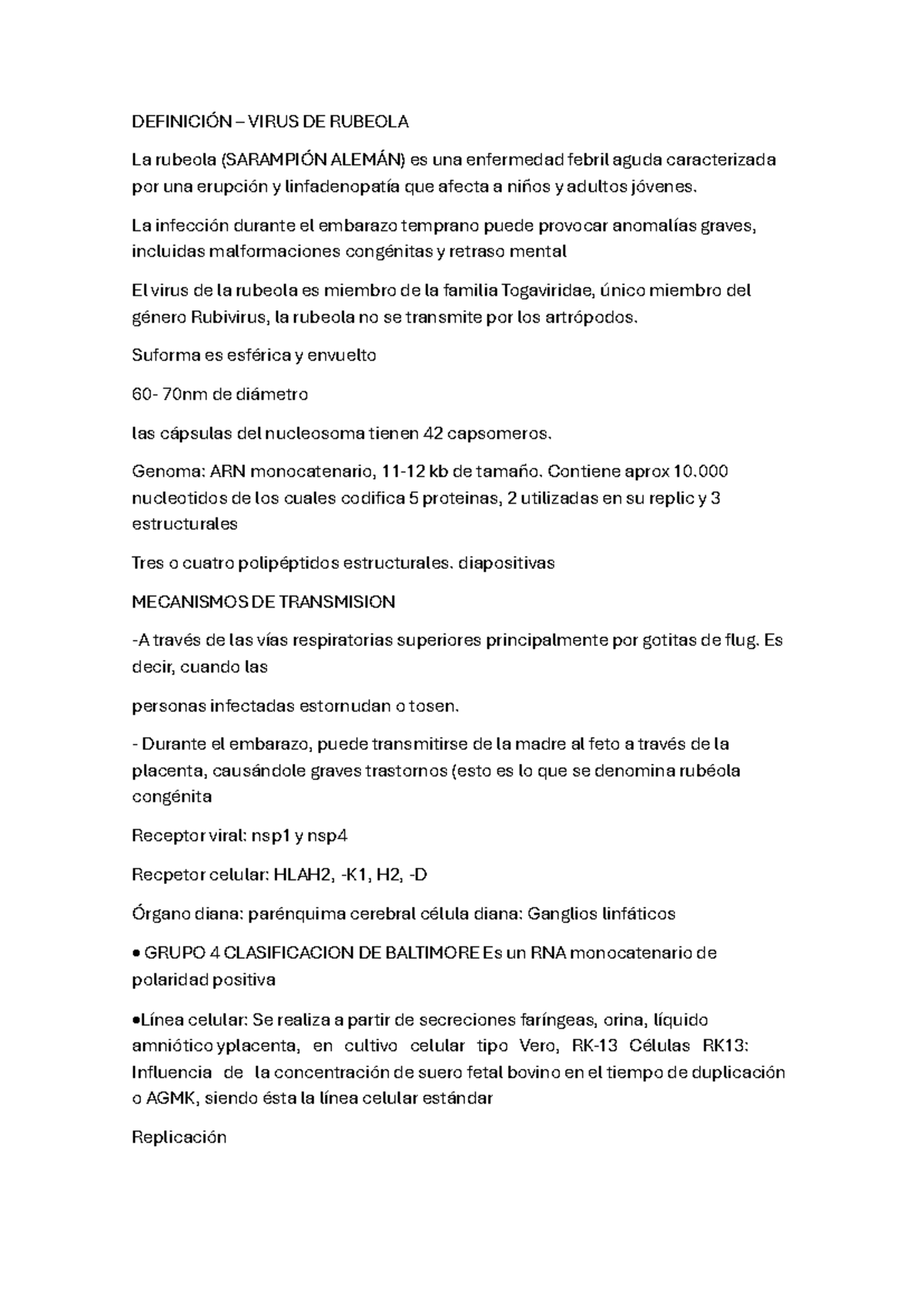 Rubeola - DEFINICIÓN – VIRUS DE RUBEOLA La rubeola (SARAMPIÓN ALEMÁN ...