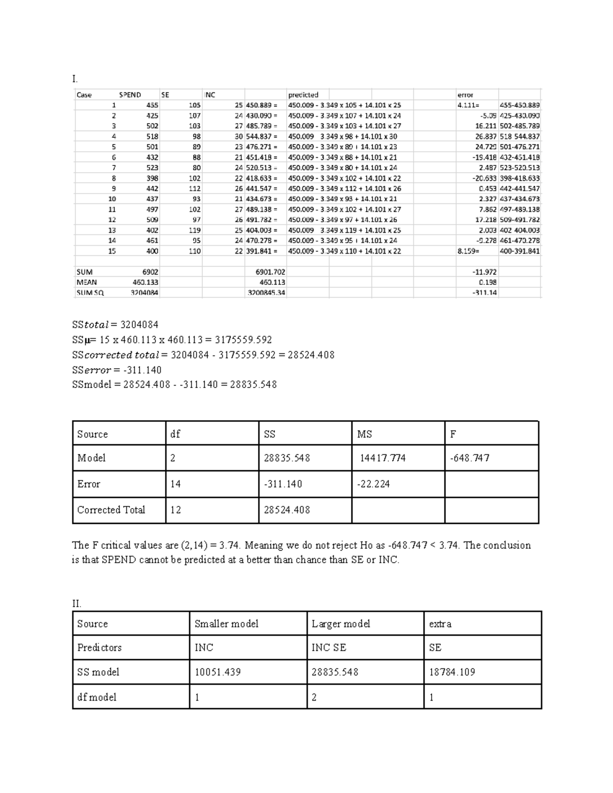 Homework 7 - lecture notes - I. SS 𝑡𝑜𝑡𝑎𝑙= 3204084 SS = 15 x 460 x 460 ...