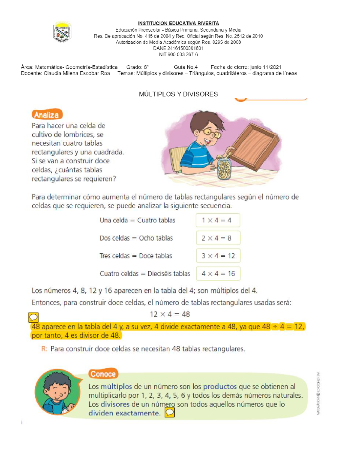 Múltiplos Y Divisores - MYD - Matemática Básica - Studocu