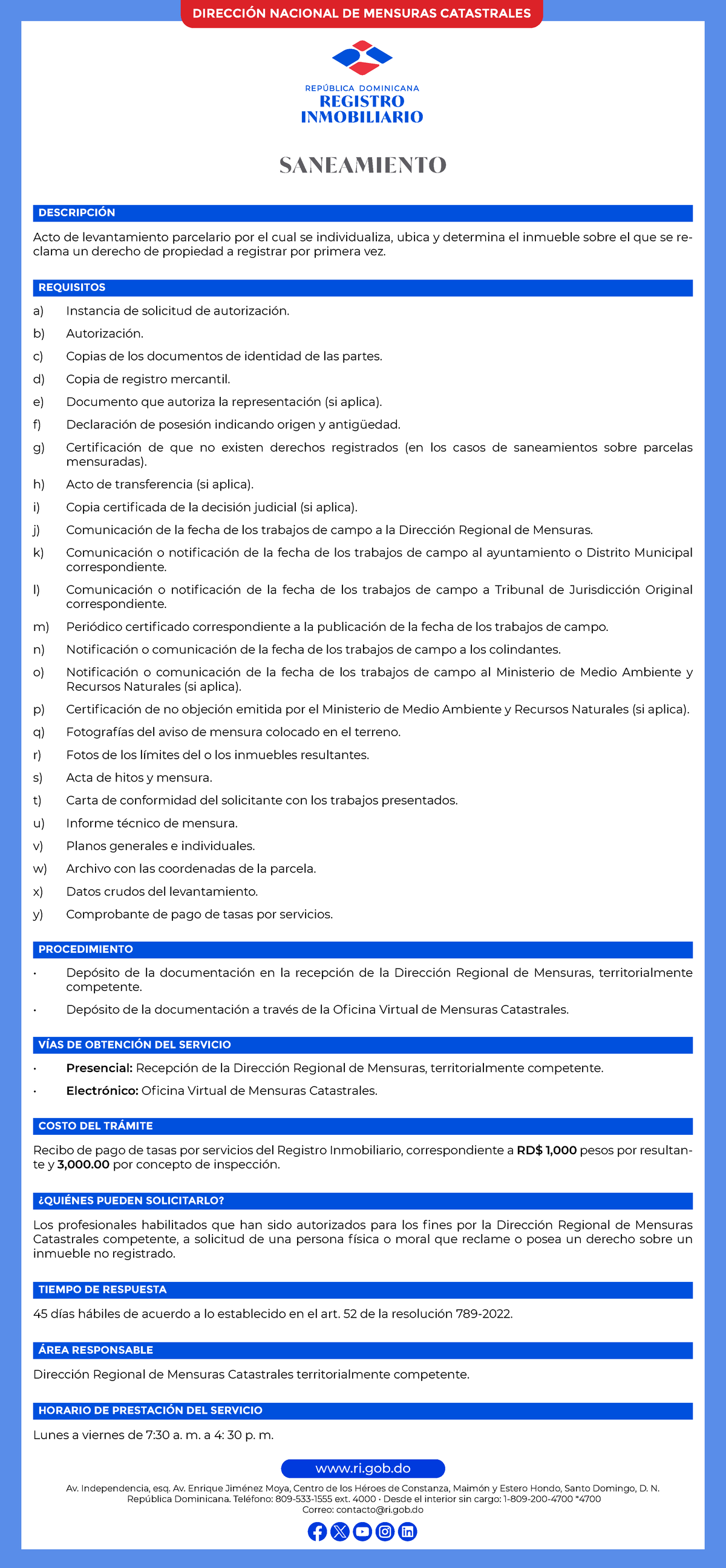 Saneamiento - DESCRIPCIÓN Acto de levantamiento parcelario por el cual ...