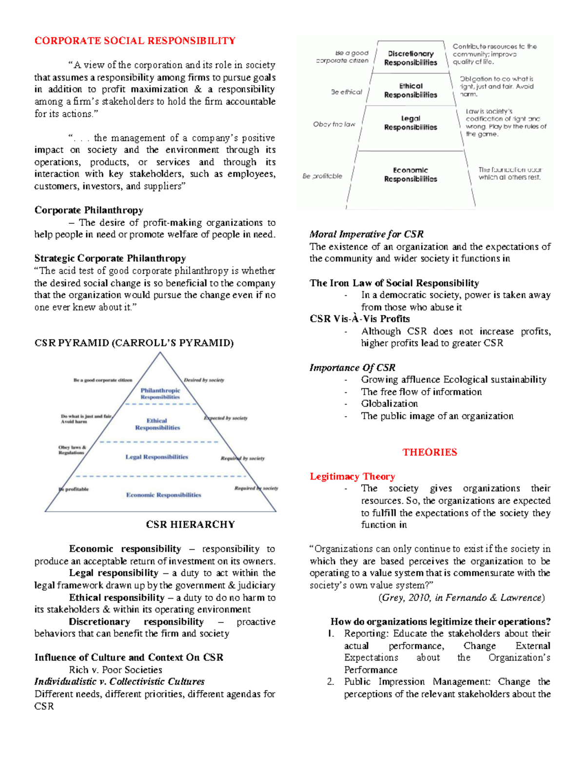 Corporate Social Responsibility Notes A.Y. 2021-2022 - CORPORATE SOCIAL ...
