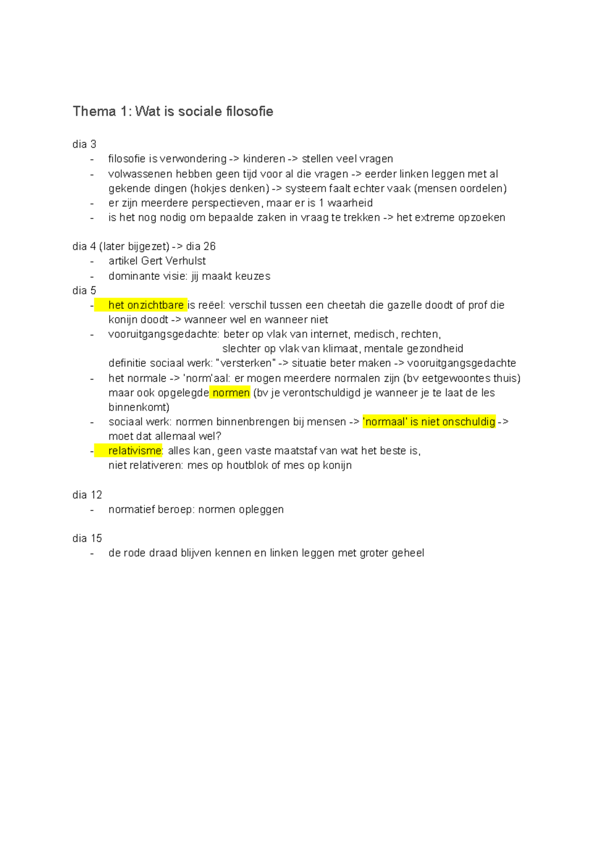 Sociale filosofie notities bij ppt - Thema 1: Wat is sociale filosofie ...