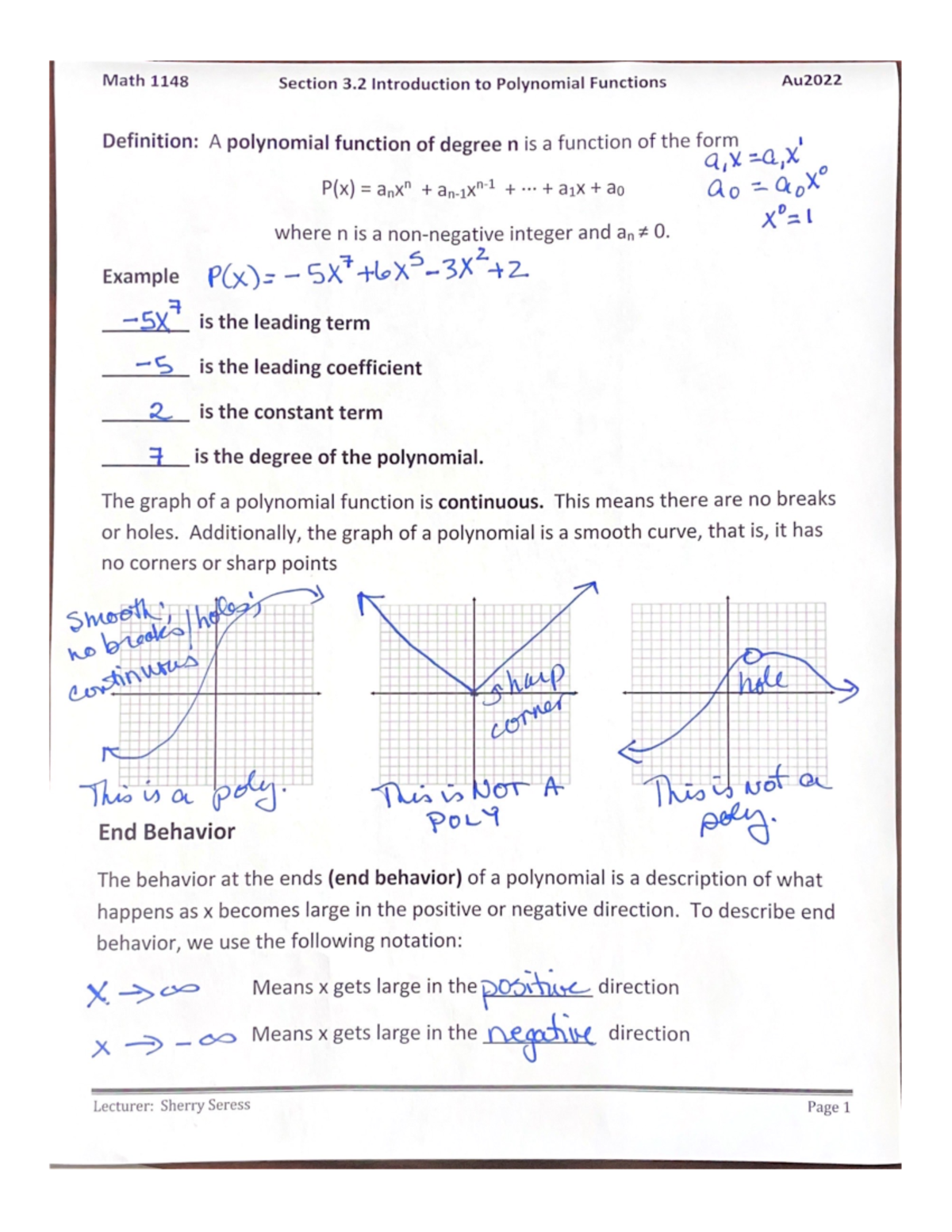 Section 3 2 Complete Notes - MATH1148 - OSU - Studocu