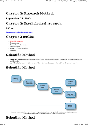 P7 - notes - Saunders et al (2007) described research methodology as a ...