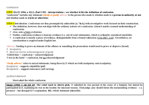 LA373 Evidence Construction Notes - The murder of Maxwell Confait Facts ...