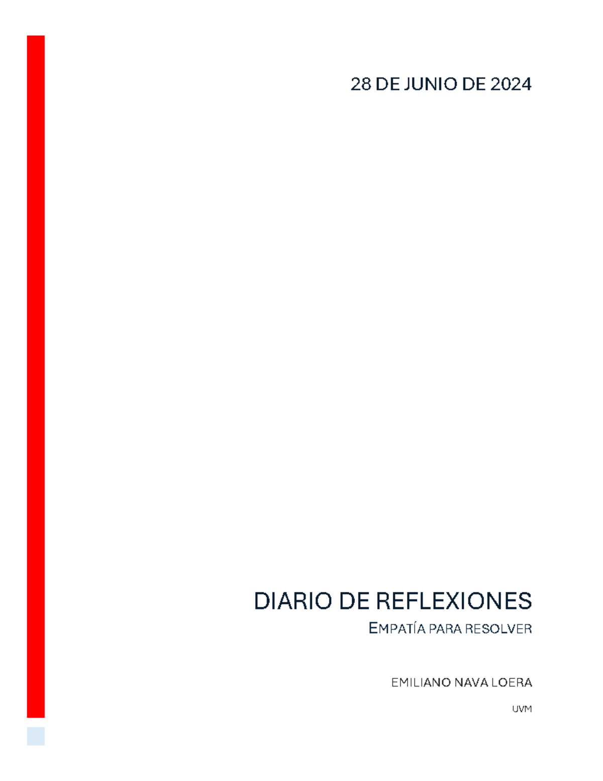 A5 ENL - diario de reflexiones - DIARIO DE REFLEXIONES E MPATÍA PARA RESOLVER EMILIANO NAVA ...