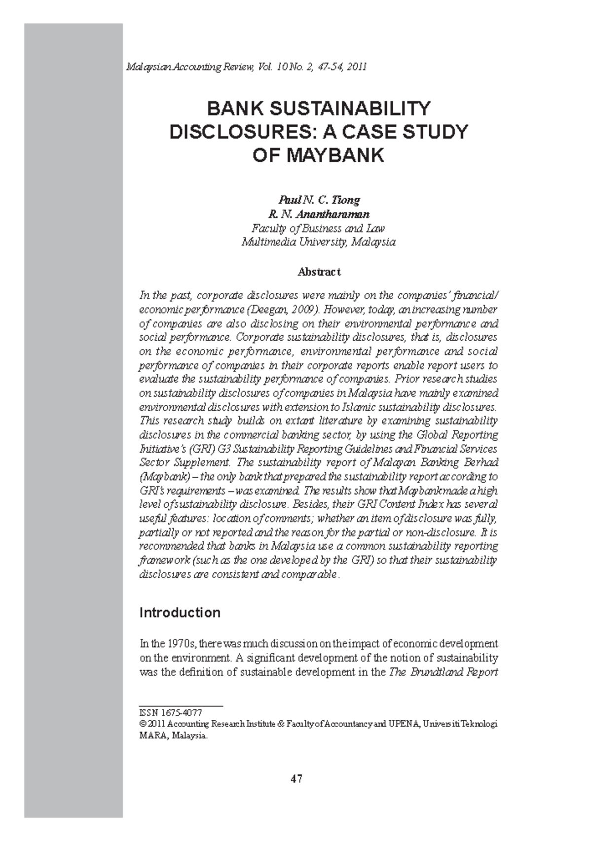 1cb0d86d93ed7cf36cd8aa424b2463e3bca8 - Bank SuStainaBility DiScloSureS ...