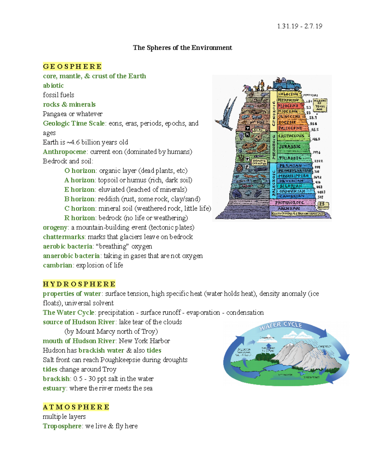 The Environmental Spheres - 1.31 - 2. The Spheres of the Environment G ...