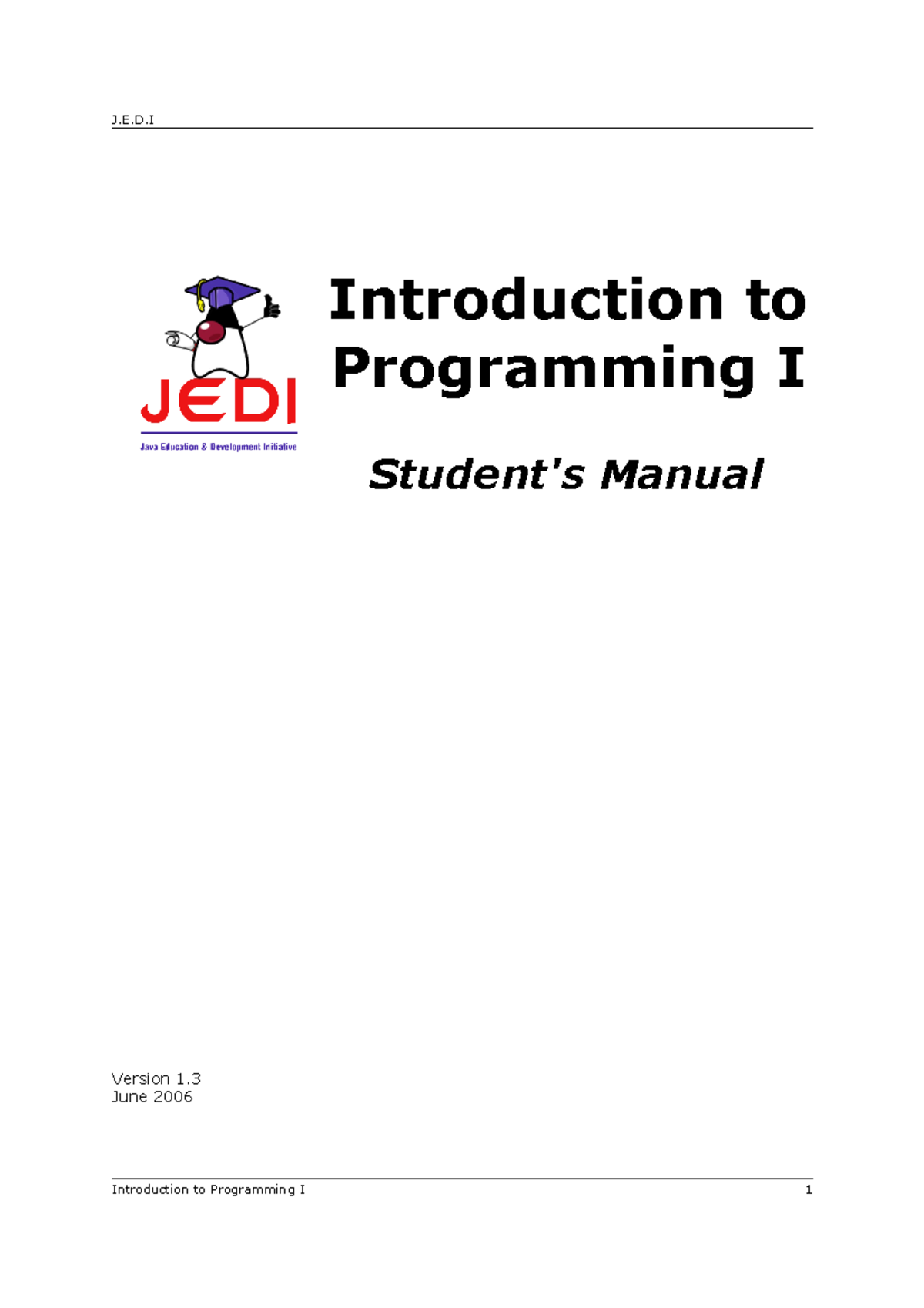 Introdução à programação Java Manual dos Estudantes -Parte 1 ...