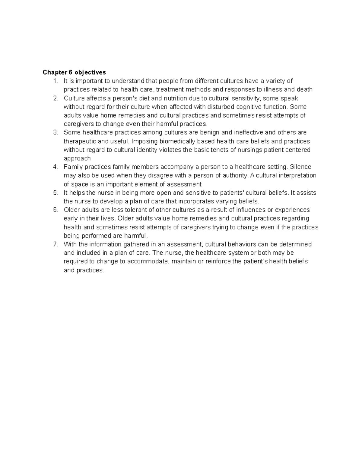 Ch 6 obj for classroom work per schedule - Chapter 6 objectives 1. It ...