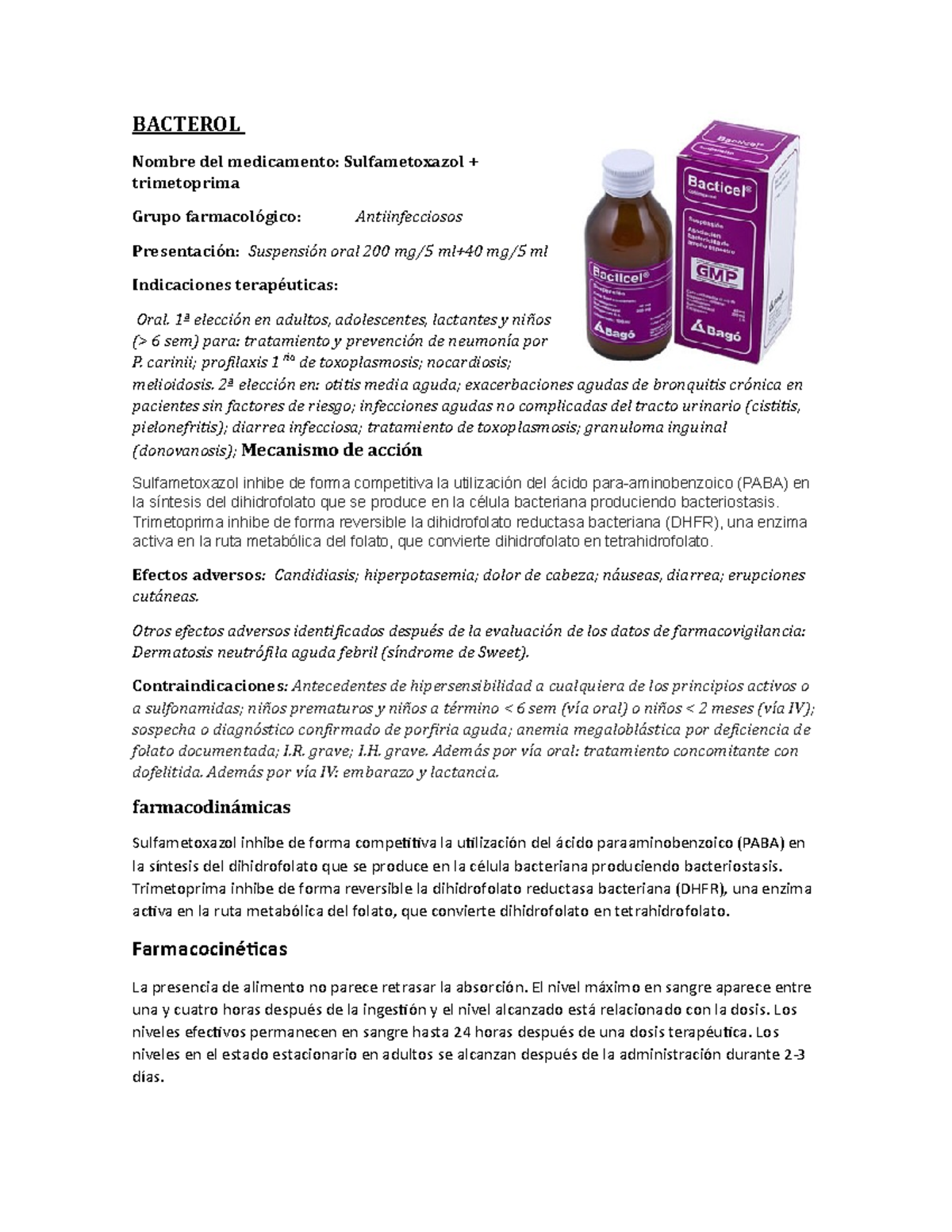 Imprimir-vademecum MAI - BACTEROL Nombre del medicamento ...