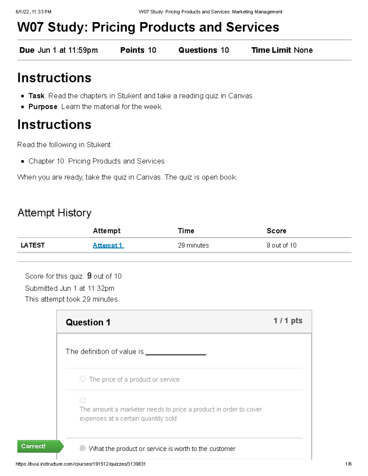 W07 Study Pricing Products and Services Marketing Management - W07 ...