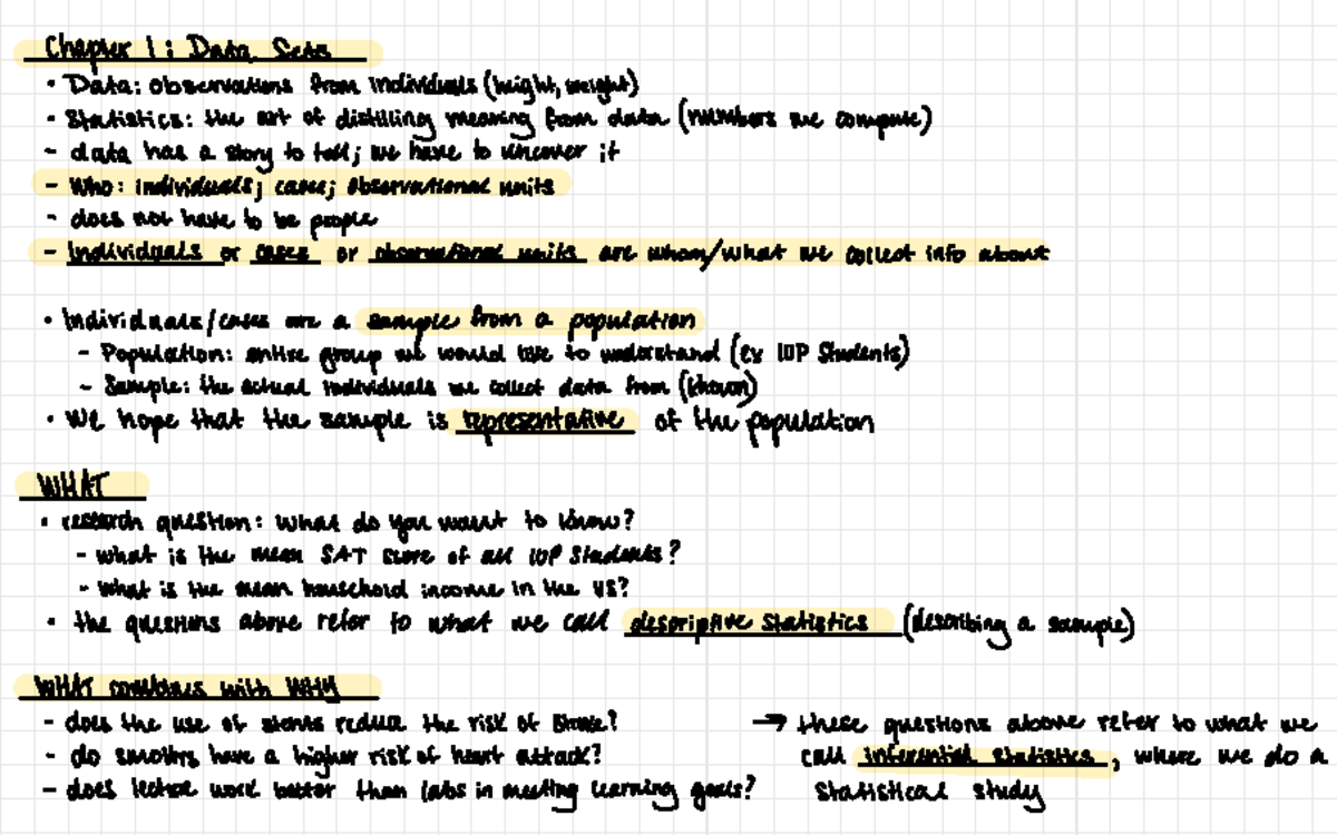 Chapter 1 Data Sets - Chapter 1 : Data sets Data: Observations from ...