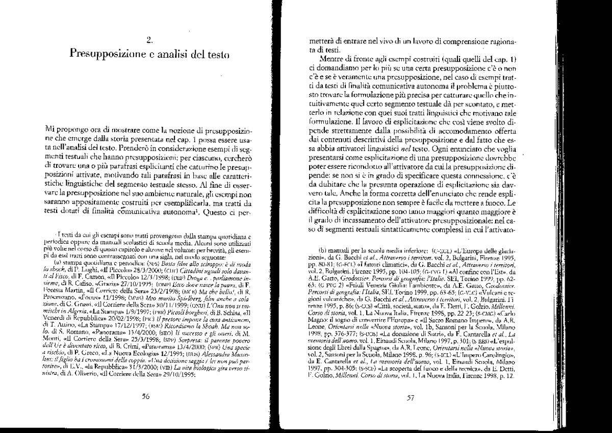 Marina Sbisà - Detto non detto - Linguistica italiana - Studocu