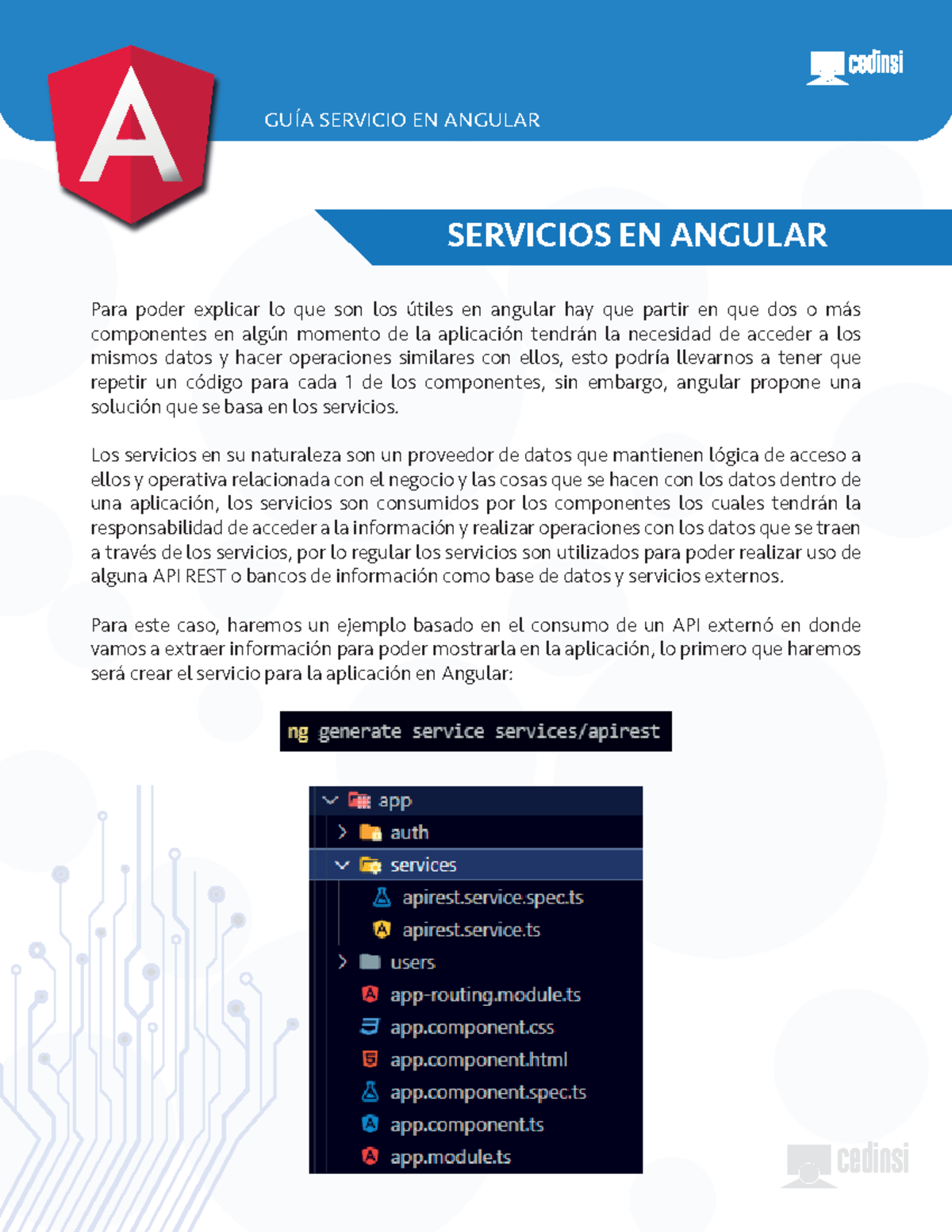 Guia Servicios - talleres de programacion angular - GUÕA SERVICIO EN ...