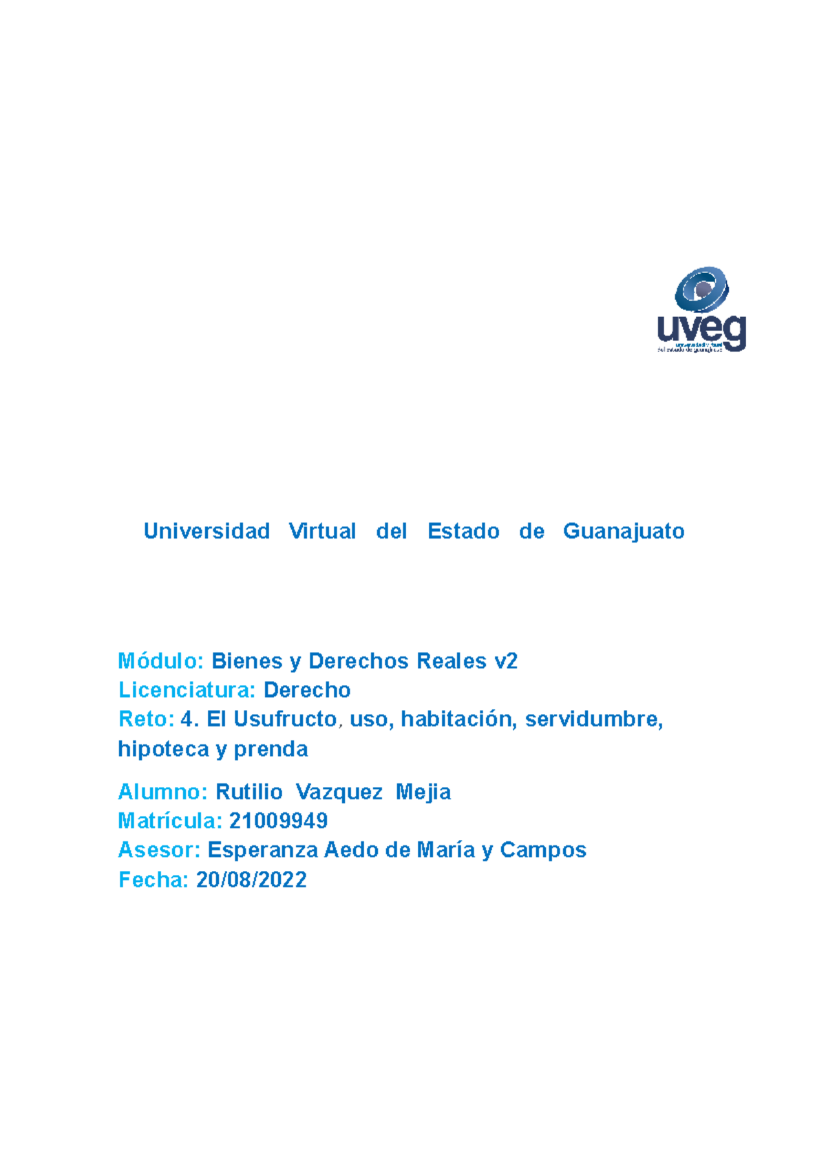 Vazquez Rutilio R4 U2 - 5. La posesión y el Derecho Registral ...