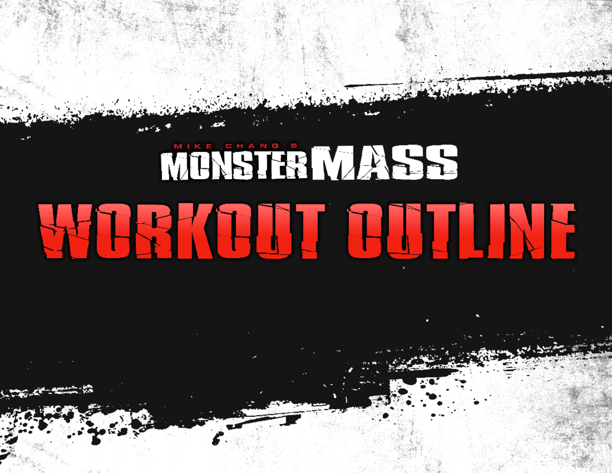 226165958 Monster Mass Mike Chang - DEFINITIONS & TIPS MONSTER SETS ...