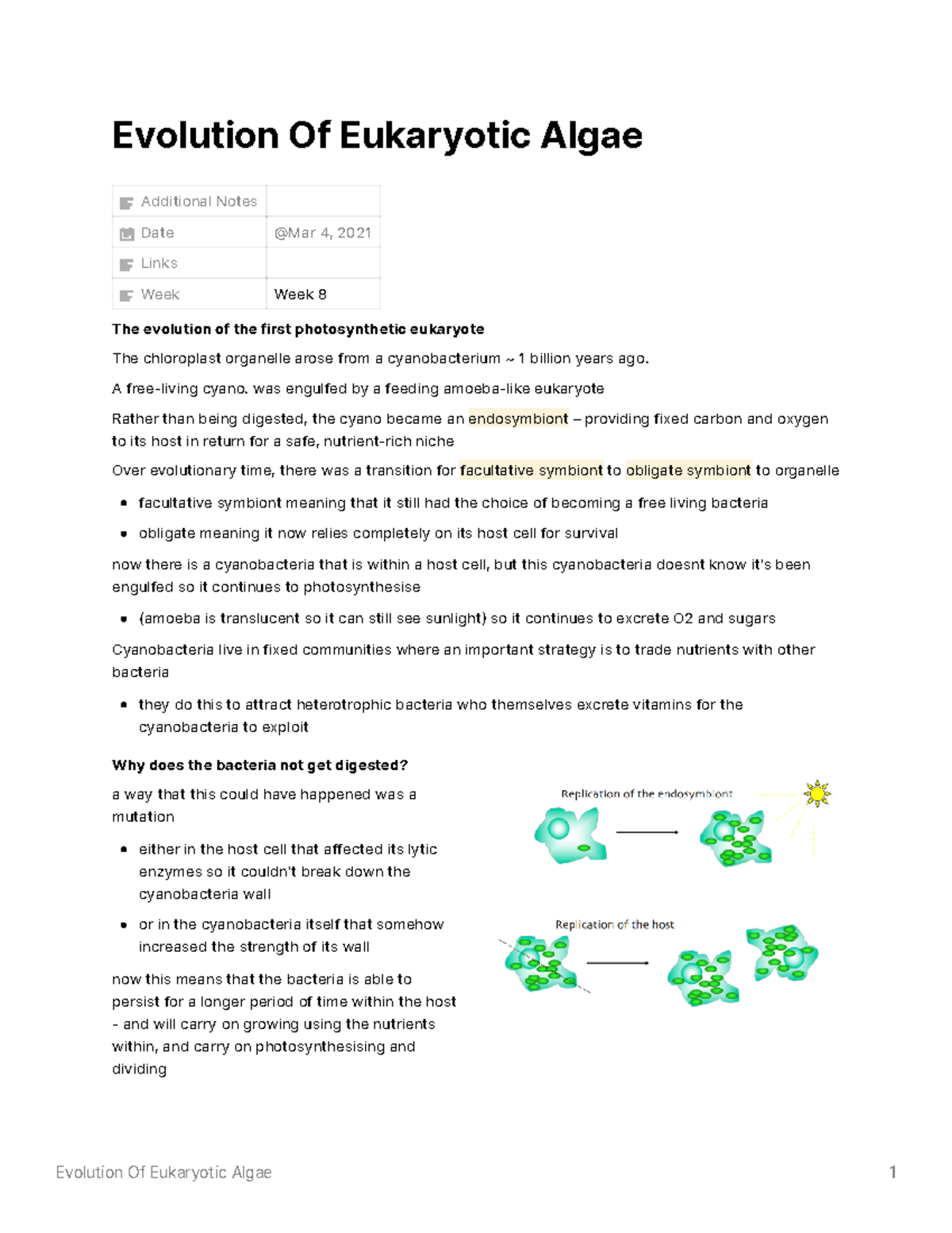 Evolution Of Eukaryotic Algae - Evolution Of Eukaryotic Algae ...