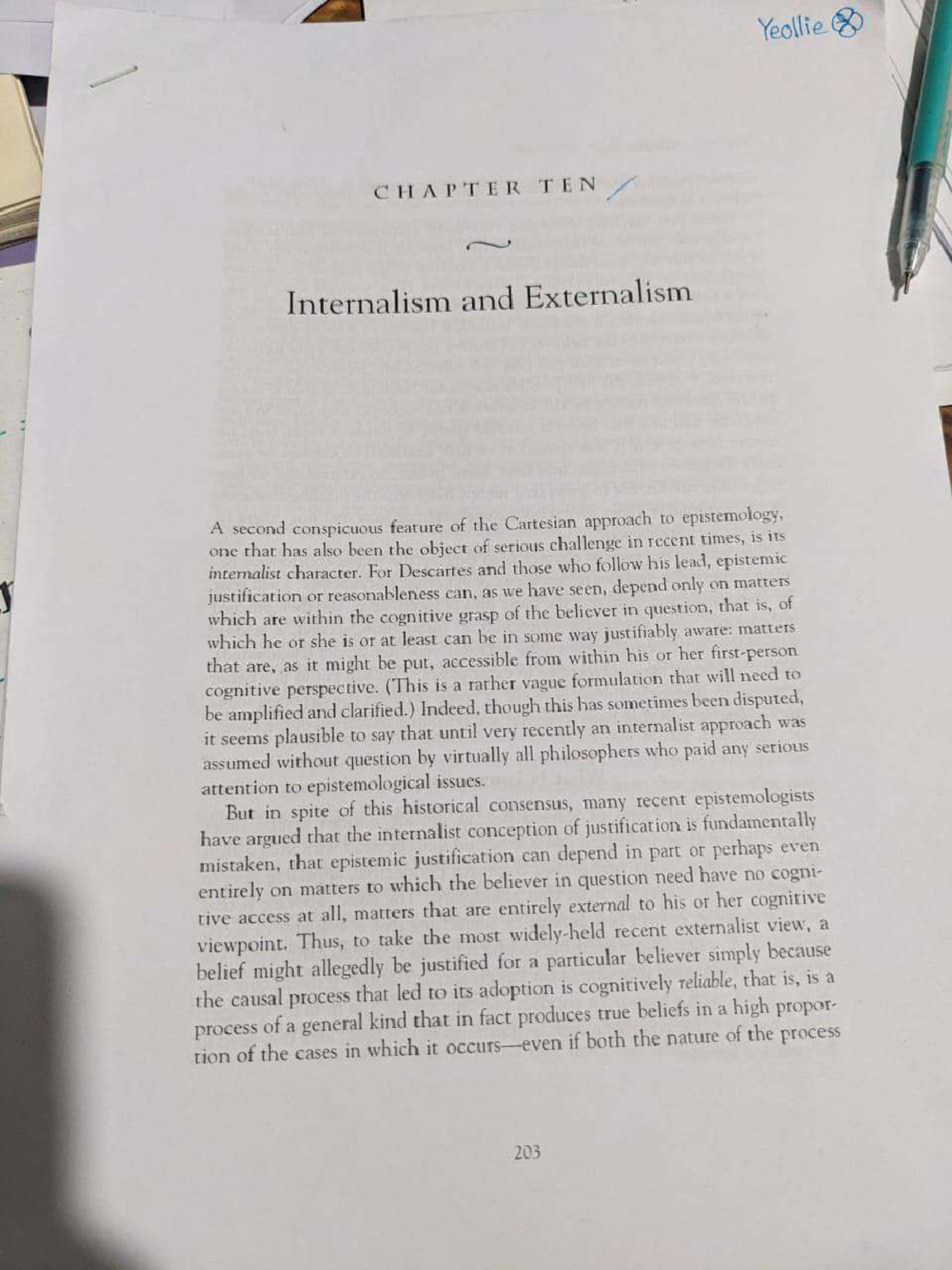 Internalism externalism sheet - principles of economics - Studocu