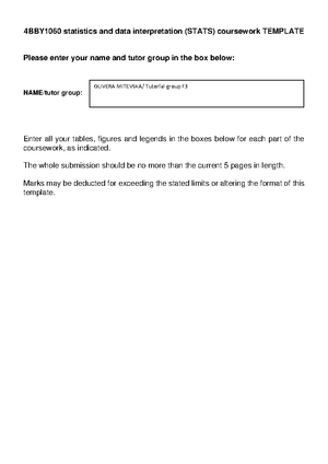 Statistics and data interpretation - instructions 2021-v2 - 4BBY1060: Statistics and Data - Studocu